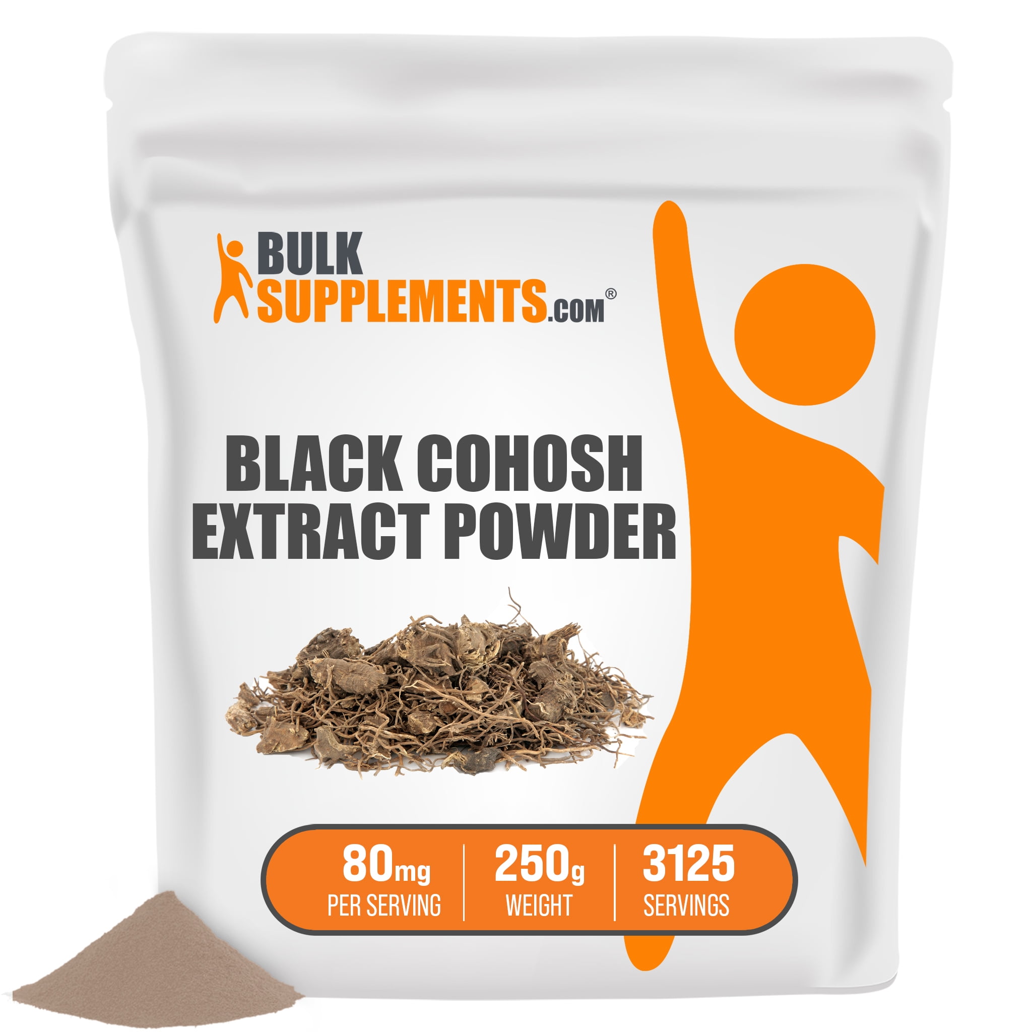 Bulksupplements.com Black Cohosh Extract Powder - Melanin Supplement ...