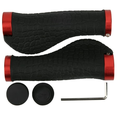 Black/ Red Bike Handlebars Cover, Bike Rubber Handlebars Cover, Bike ...