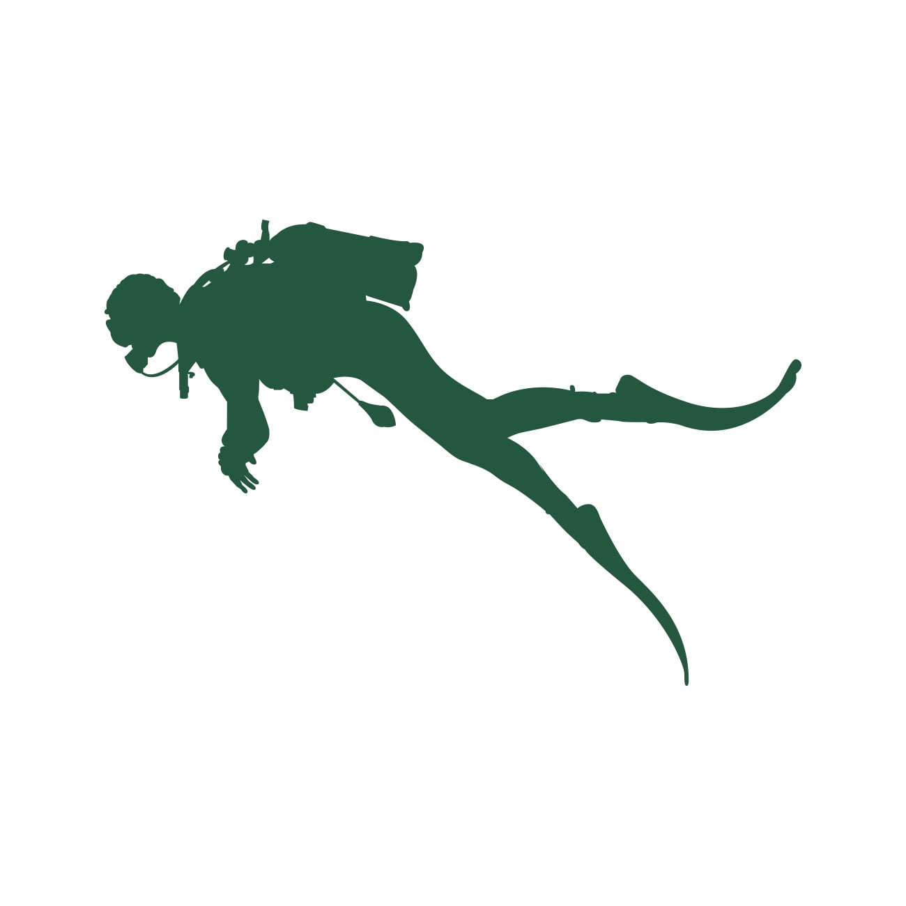 Scuba Diver Sticker Decal Die Cut - Self Adhesive Vinyl - Weatherproof - Made in USA - Many ...