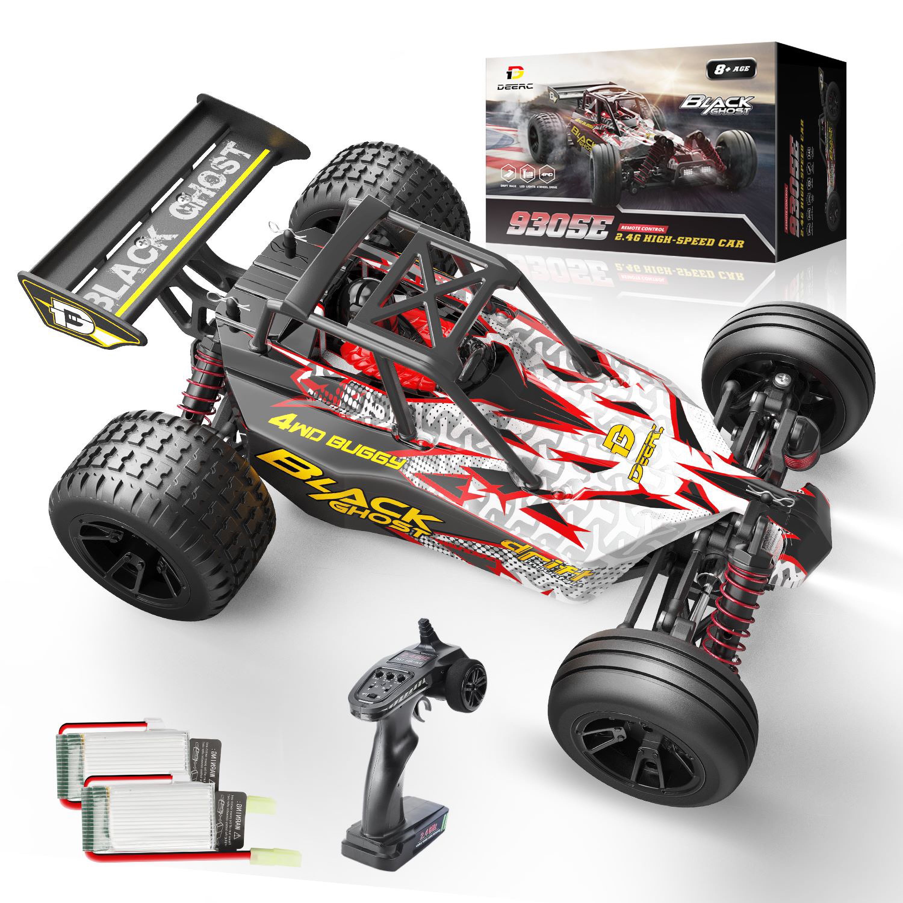 Buy DEERC Car 9305E High Speed Remote Control Car for Adults Kids 1:18 ...
