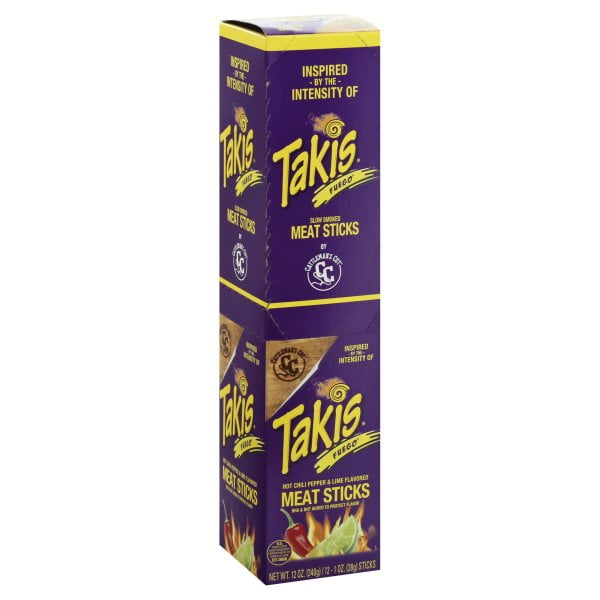 Cattleman's Cut Meat Sticks, Takis Fuego, 12 Count - Walmart.com
