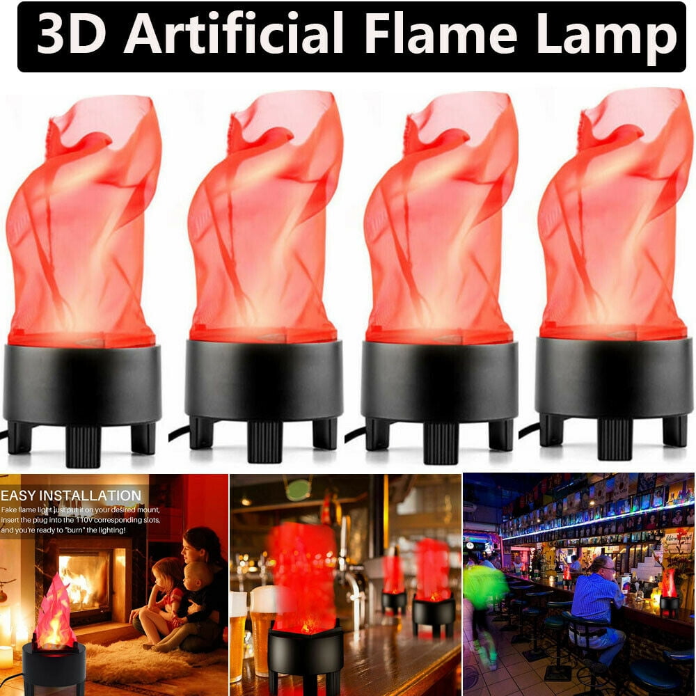SHANNA 3D Artificial Flame Effect Light Dynamic Atmosphere Lamp for ...