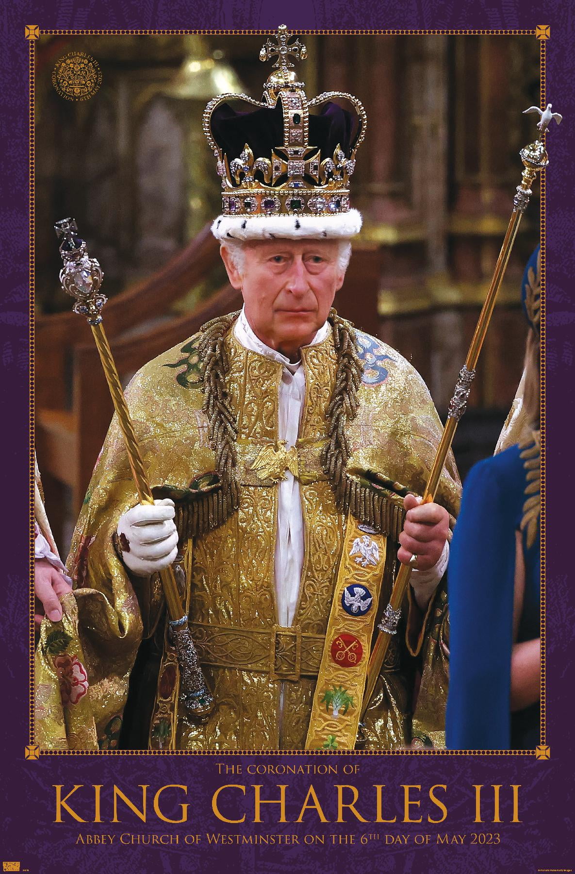 King Charles III - Coronation Wall Poster, 14.725" x 22.375" - Walmart.com