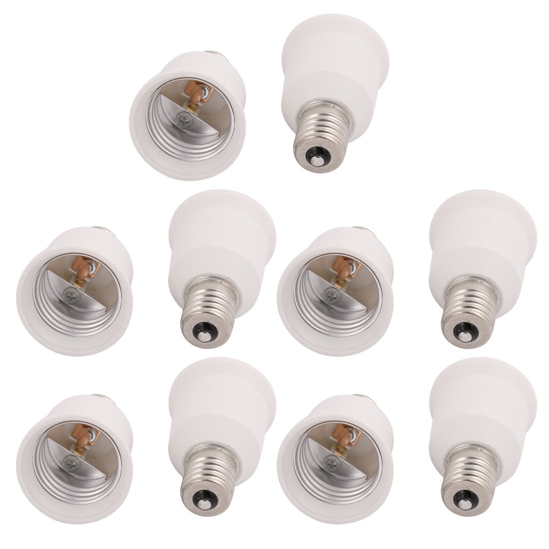 10Pcs E17 to E26 Extender Adapter Converter Lamp Bulb Socket Holder ...