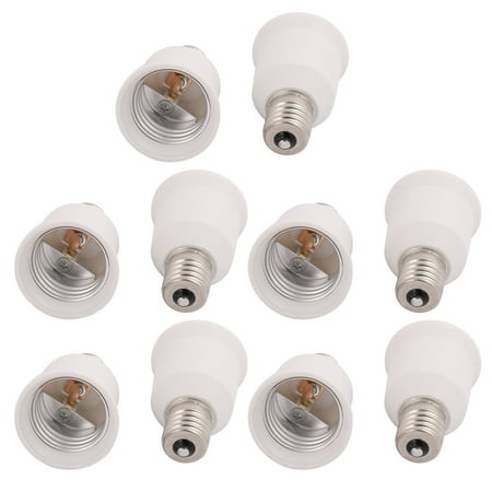 10Pcs E17 to E26 Extender Adapter Converter Lamp Bulb Socket Holder ...