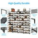 Ktaxon 10 Tiers Shoe Rack Shoe Shelf 80 Pairs Shoe Storage Organizer ...