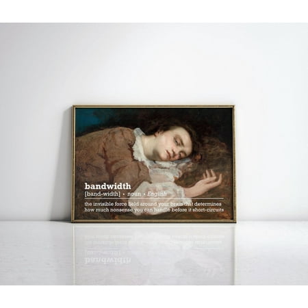 UPC 460965178754 - Office Quote Wall Art Bandwidth Definition Poster ...