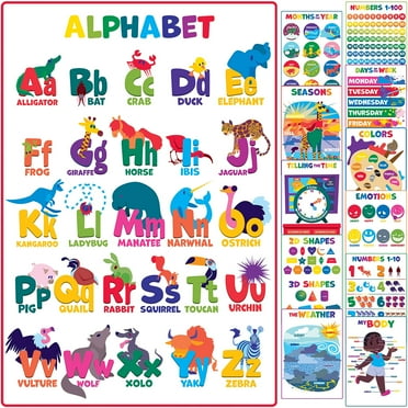 Learn Chinese for Kids Poster Set. Bilingual with Chinese-English. For ...