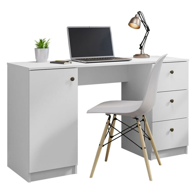 Argos white desk with drawers store