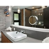 Large 8" Suction Mount Mirror - 5X Magnifying Vanity Makeup Mirror with ...