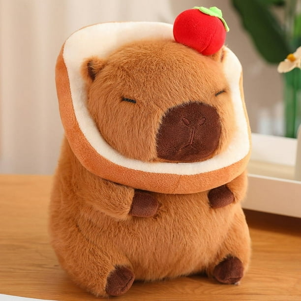Capybara Plush Toy Simulation Nose Drop Capibara Boba Bread Fruit Bread ...