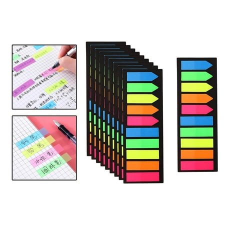 Sticky Pads Portable Colorful Practical Translucent Memo Sticker Page ...