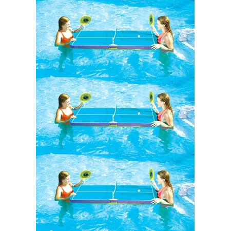 3 New Swimline 9164 Swimming Pool Floating Ping Pong Table Tennis Game ...