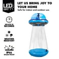 Joyfy 4 FT Halloween Inflatable UFO Alien Decoration with Built-in LEDs ...