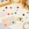 1000Pcs 10 Colors Flat Round Felt Fabric for Kids DIY Crafts Sewing ...