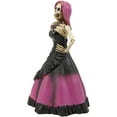 Ebros Day of The Dead Magenta Skeleton Lady Bride Statue 6"H Decor DOD ...