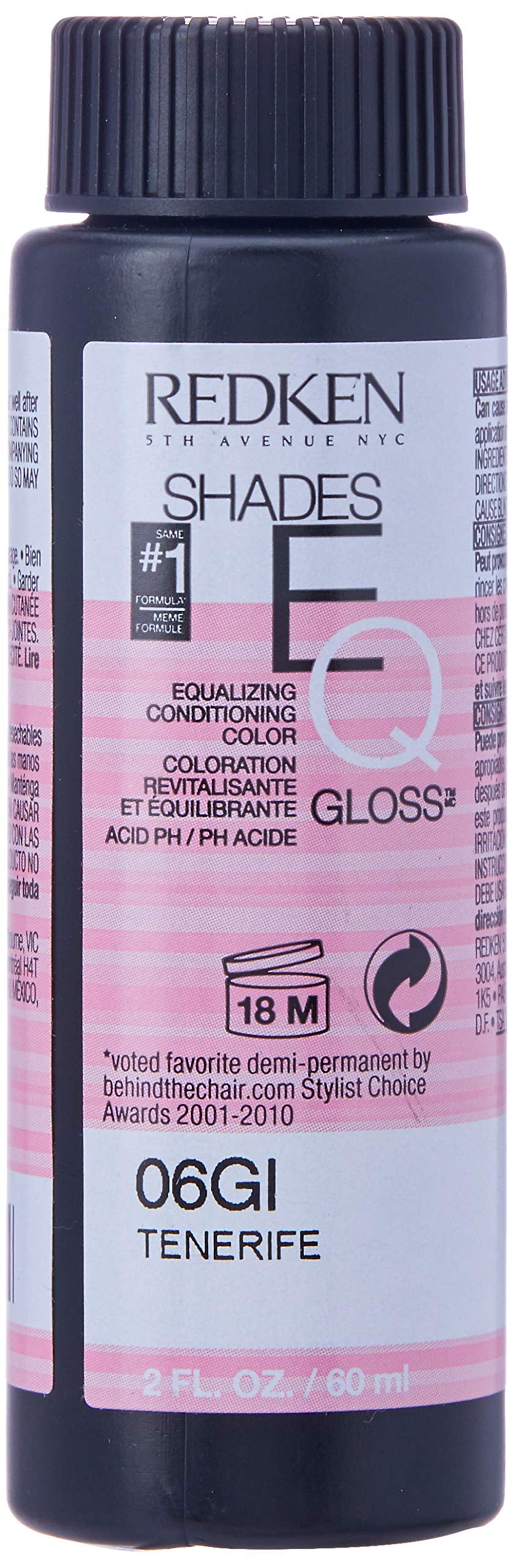 Tinte de pelo REDKEN Shades EQ Color Gloss Tenerife, 60 ml, unisex ...