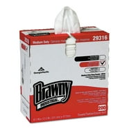 Brawny Industrial FLAX 900 Heavy Duty Cloths, 9 x 16 1/2, White, 72/Box ...