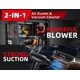 2-in-1 Electric Compressed Air Duster & Cordless Vacuum Cleaner 7600mAh ...