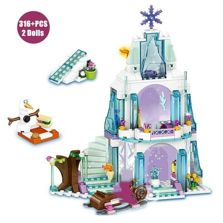 Disney Princess Frozen Elsa Anna Magical Ice Castle Set Stacking ...