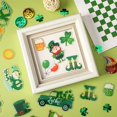 50 PCS St. Patrick's Day Gel Window Clings Stickers Reusable Green ...