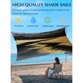 Abstract Landscape Sun Shade Sail 8' x 10', Black Mountains Gold River ...