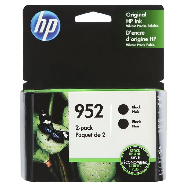HP 952 Ink Cartridges - Black, 2 Cartridges (3YP21AN) - Walmart.com