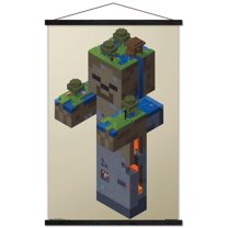 Minecraft - Zombie Swamp Wall Poster with Magnetic Frame, 22.375" x 34 ...