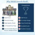 Medal Awards Rack Trophy Shelf and Award Display Rack (48" Color ...