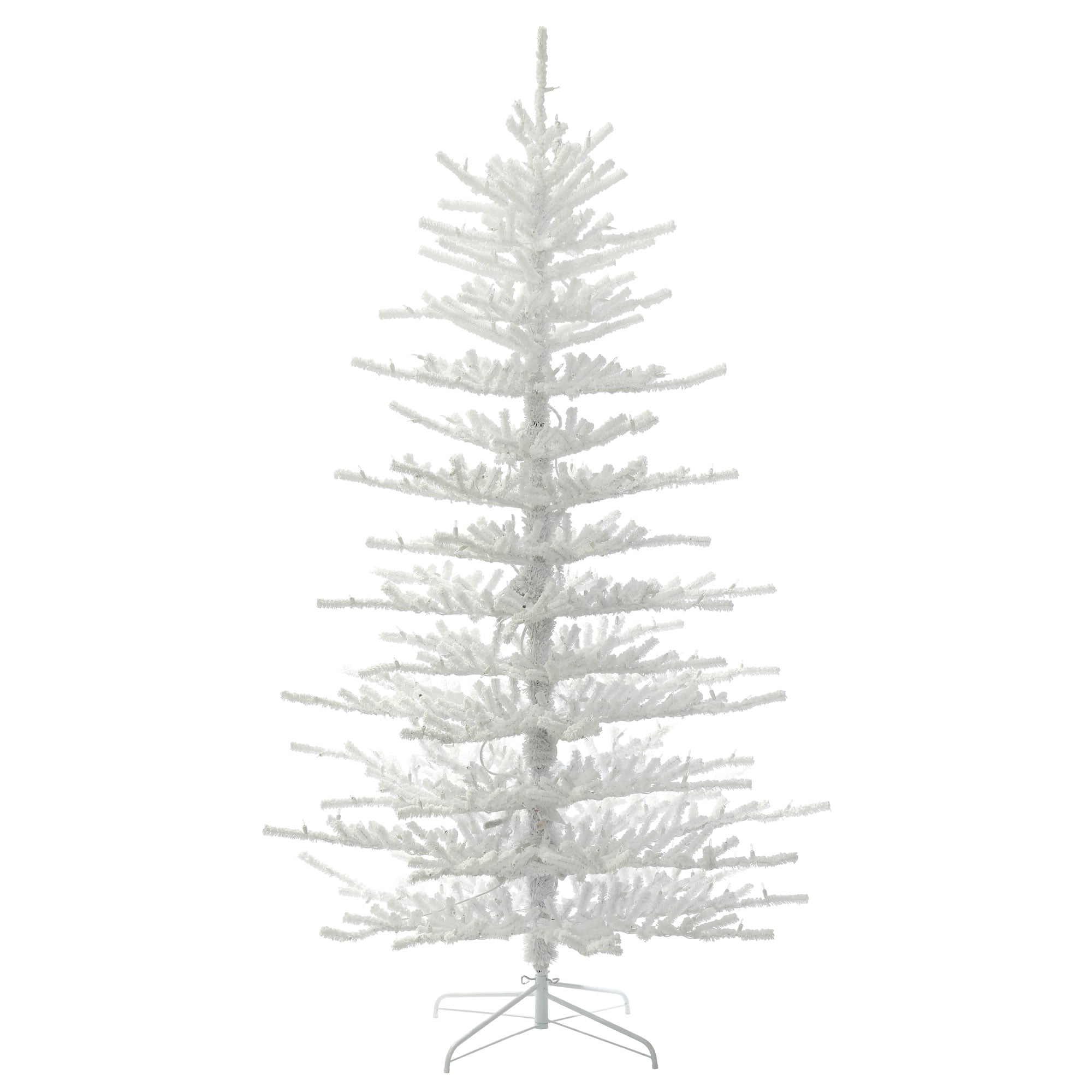 Vickerman 7.5' Flocked Twig Artificial Christmas Tree, Unlit - Walmart.com