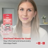 MESS Dissolvable Labels for Food Containers - 50 Removable Kitchen ...