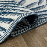 World Rug Gallery Floral Tropical Reversible Recycled Plastic Outdoor ...