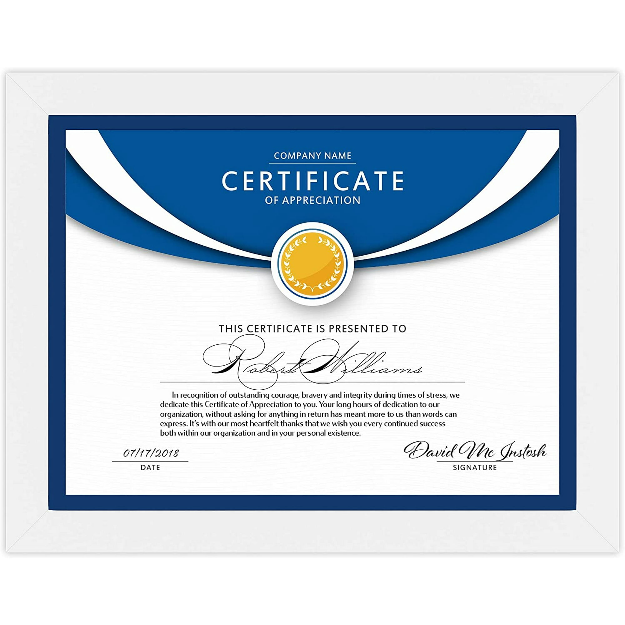 Click here for Surjde 8.5x11 (22x28 Cm) White Certificate Frame... prices