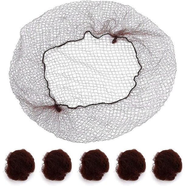 Hair Mesh Bun, 100 Pieces Invisible Hairnets, 20 Inch Mesh Edge Elastic ...