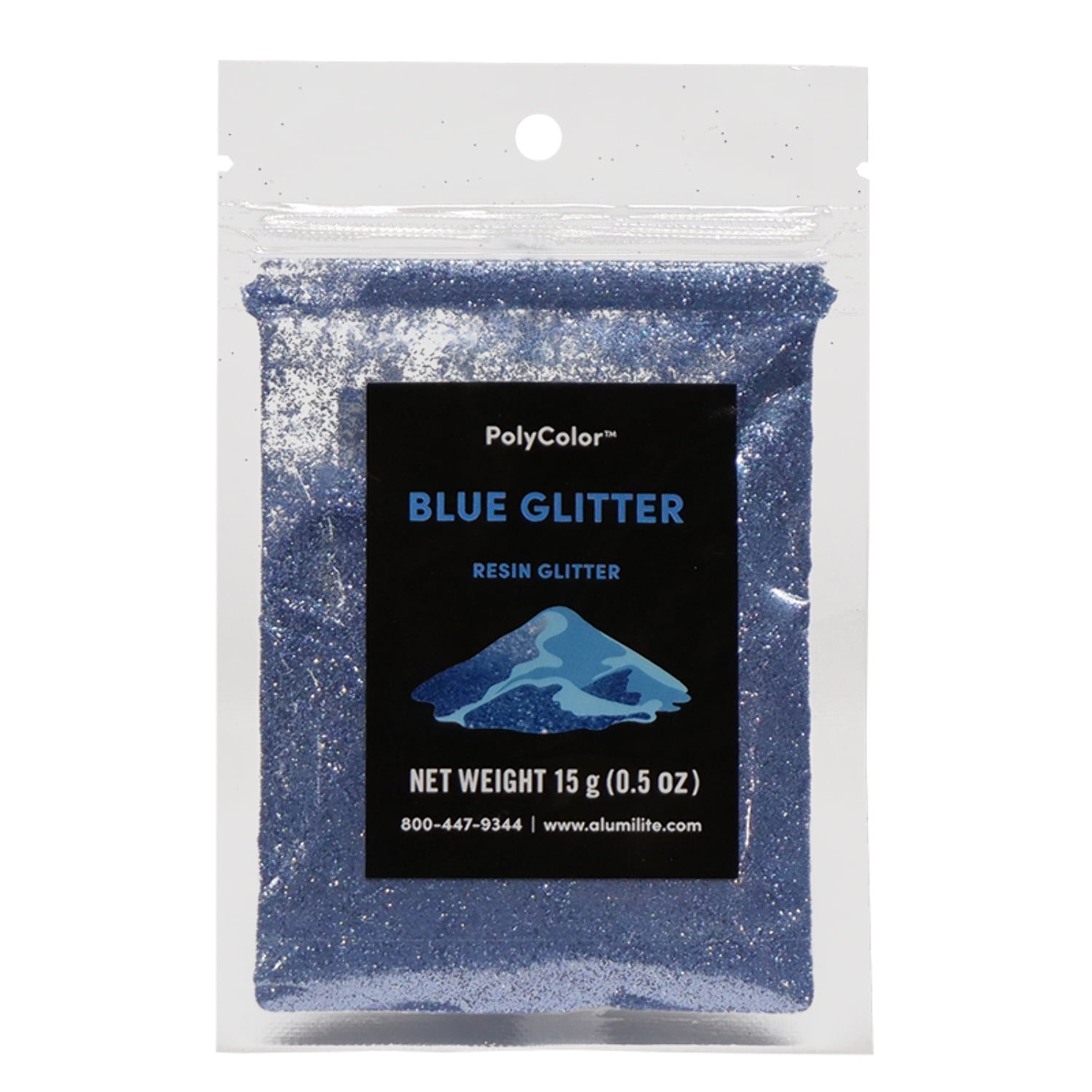 Blue Glitter Powder (PolyColor) Colored Glitter for Epoxy Resin, Arts ...