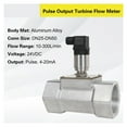 Liquid Turbine Flow Meter 4-20mA Flow Transmitter Pulse Output Water ...
