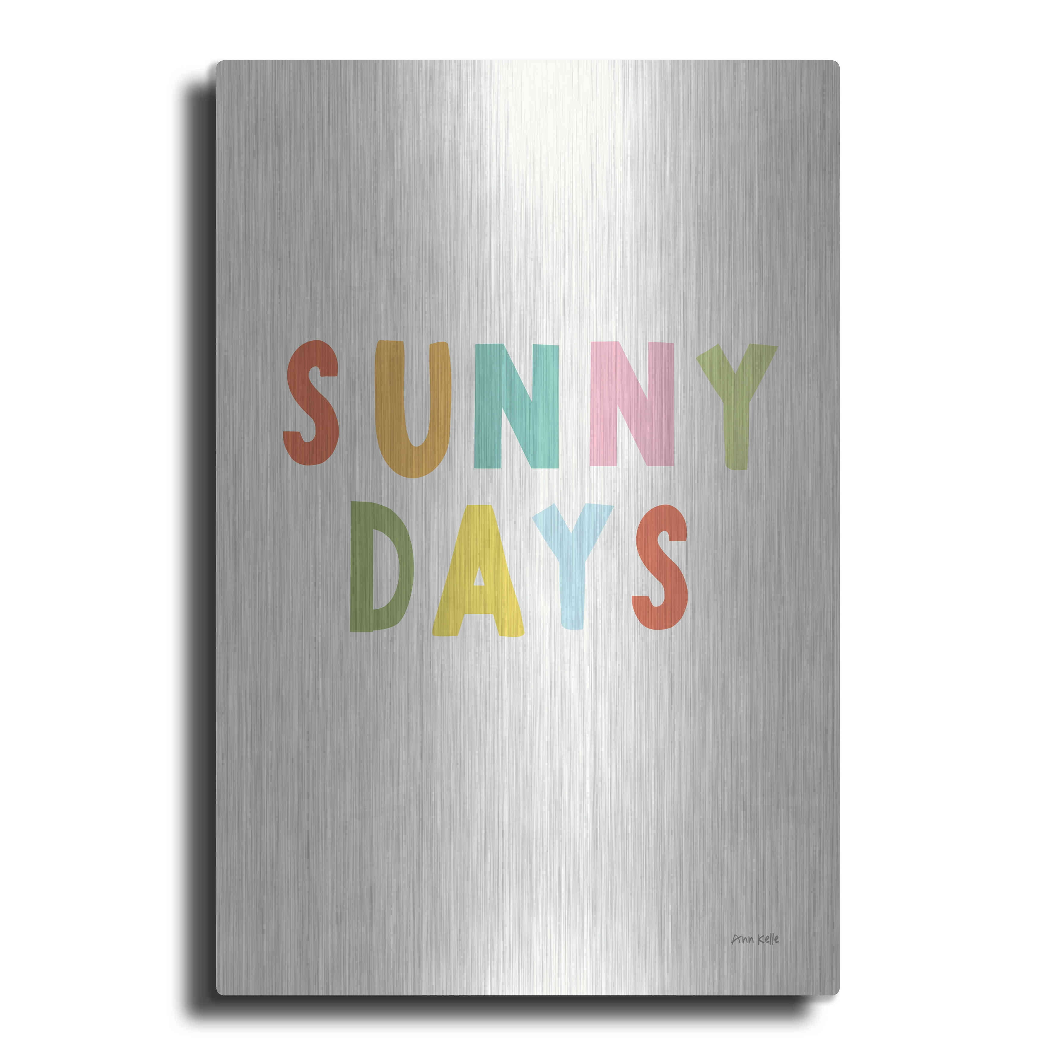 Luxe Metal Art 'Sunny Days' by Ann Kelle Designs, Metal Wall Art, 24 ...