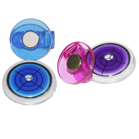 Set 2 of Golf Hat Clip with Functional Level Reading Ball Marker ...