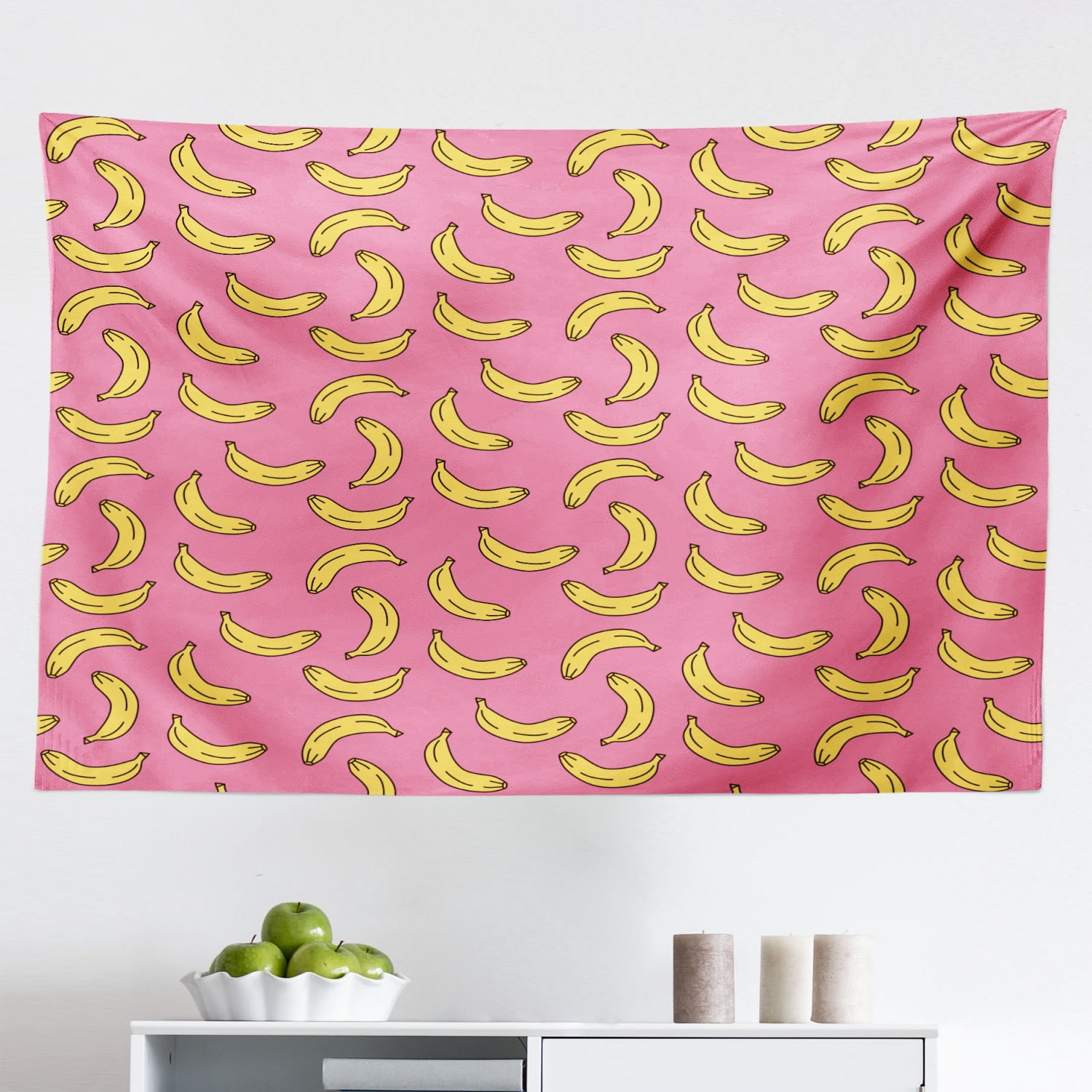 Vegan Tapestry, Abstract Raspberries Designed with Triangles Healthy ...