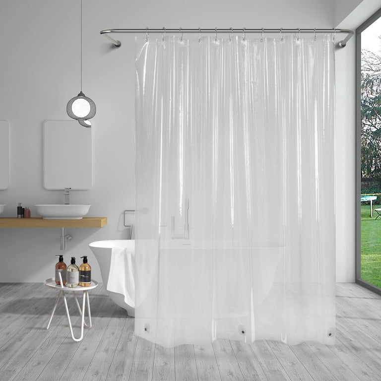 Extra Large Clear Shower Curtain AmazerBath Extra Long Shower Curtains