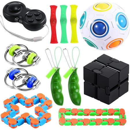 12 Pieces Sensory Fidget Toys Set Infinity Fidget Cube Toys Handheld ...