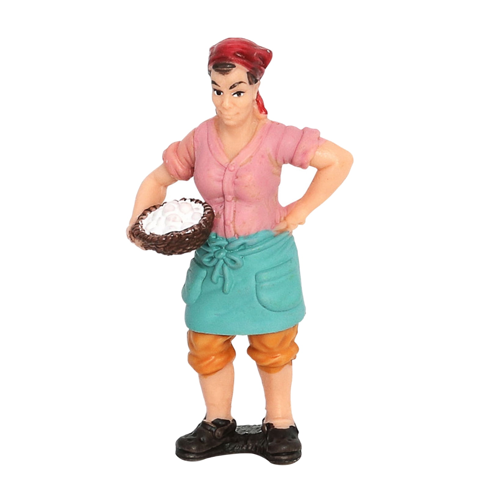 Skindy PVC Simulation Figurine Mold Decor Toys - Worker and Farmer ...