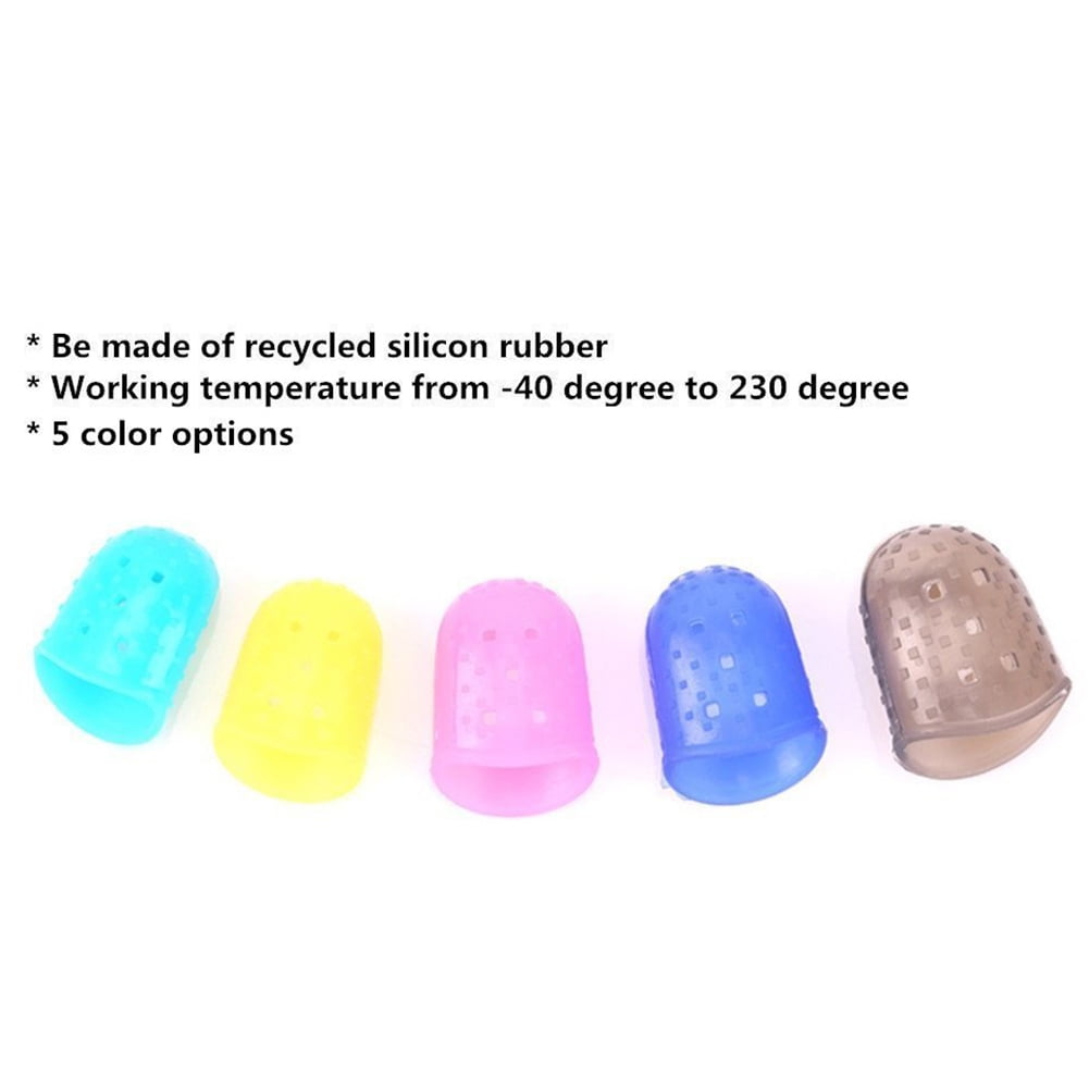 Chainplus Guitar Fingertip Protectors - 5 Pcs Silicone Guitar Finger ...