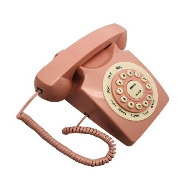 Teléfono fijo con cable y pulsador Teléfono fijo para escritorio ...