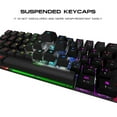 Motospeed Wireless Bluetooth/Wired 60% Mechanical Keyboard CK62 61 Keys ...