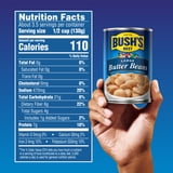 Bush's Large Canned Butter Beans, 16 oz, Versatile for Recipes ...