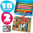 Blue Squid Deluxe Arts & Crafts Set - 3000+ Piece Kit with Storage Case ...