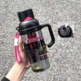 900ml BPA Free Plastic Water Bottle 2 Way Drinking Design with Straw ...