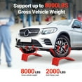 Car Ramps Set 8000lbs Auto Ramp, Max Lift Height 8 inch, Set of 4 Ramps ...