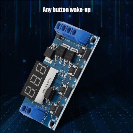 12V Trigger Cycle Delay Timer Switch Adjustable Timer Module Turn Relay ...